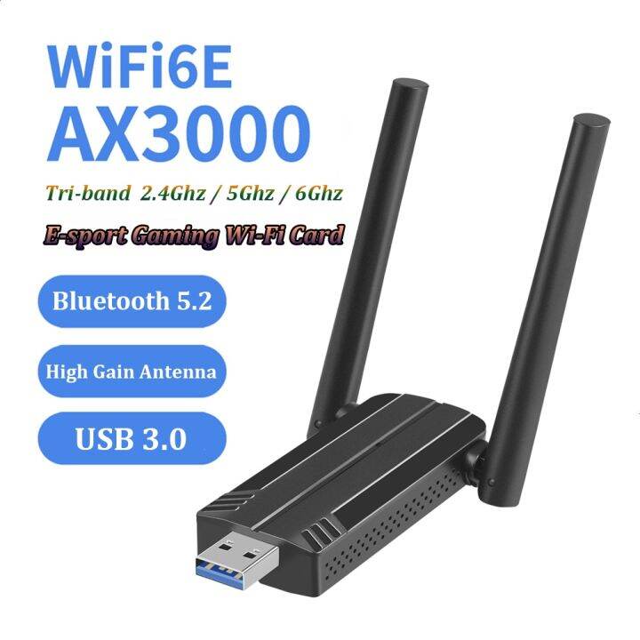 【Hulux】2 In 1 WiFi Bluetooth Gaming USB Adapter 5Ghz Wireless Dongle USB 3.0 WiFi Receiver การ์ด ...