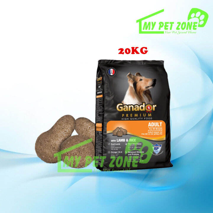 Ganador Premium Adult Lamb & Rice Dog Food 20KG | Lazada