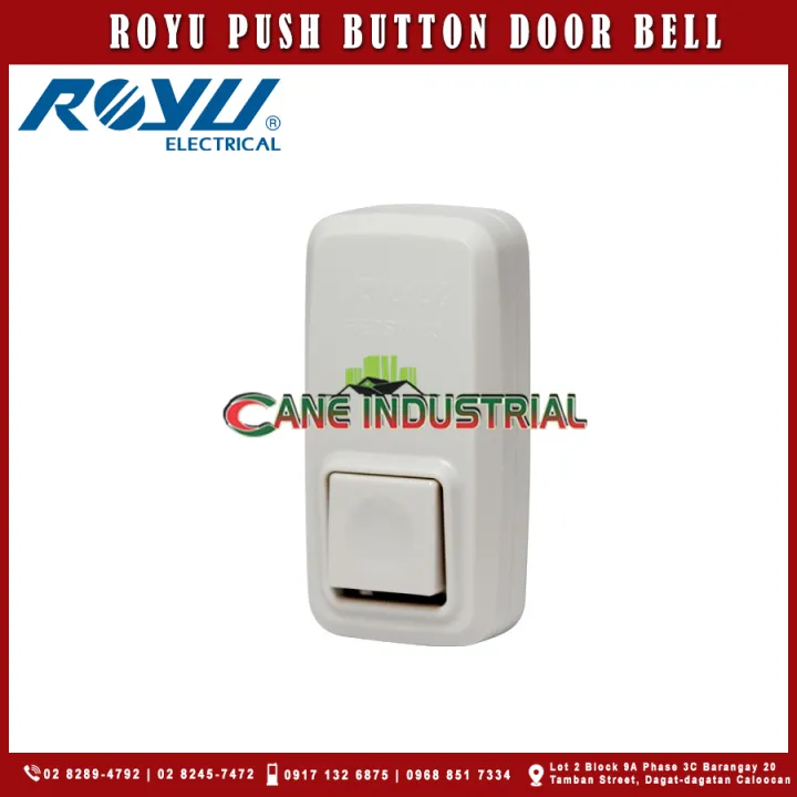 ROYU Surface Mounted Push Button Door Bell Switch | Lazada PH