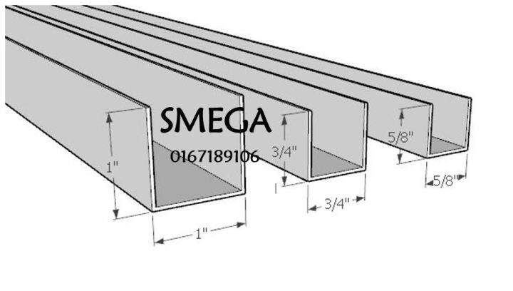 Aluminium Equal Side U-Channel 5/8‘’ to 1‘’ [10PCS] | Lazada