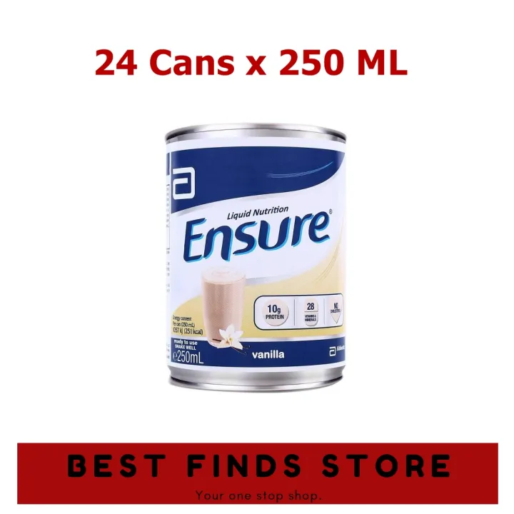 Ensure Liquid Original Vanilla Milk 250 ML - Carton of 24 Can | Lazada PH