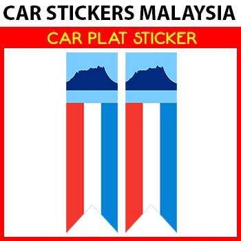 Car Plat Sticker - MY Sabah Sticker Flag plat kereta CP CSM | Lazada