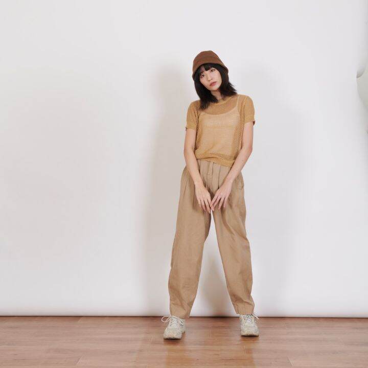 กางเกงยีนส์ขายาว WIE Jeans -light brown (WI02) | Lazada.co.th