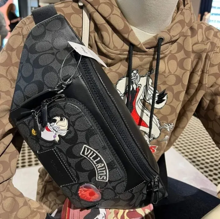 Authentic Coach CC038 Disney X Coach Track Belt Bag With Patches In ...