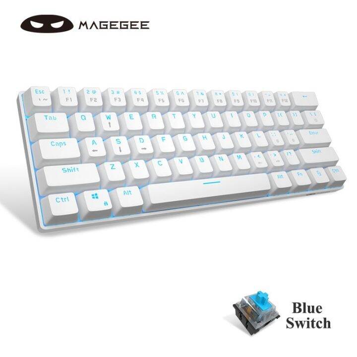 MageGee Mini 60 Mechanical Keyboard Wired LED Backlit Compact Gaming ...
