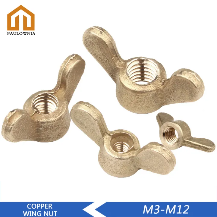 Ready Stock Brass Wing Nuts Butterfly Nut to Fit Bolts & Screws M3 M4 ...