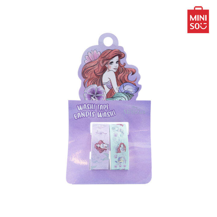 MINISO เทปวาชิ เทปกาวตกแต่ง เซท 2 ชิ้น คอลเลคชั่น Disney The Little ...