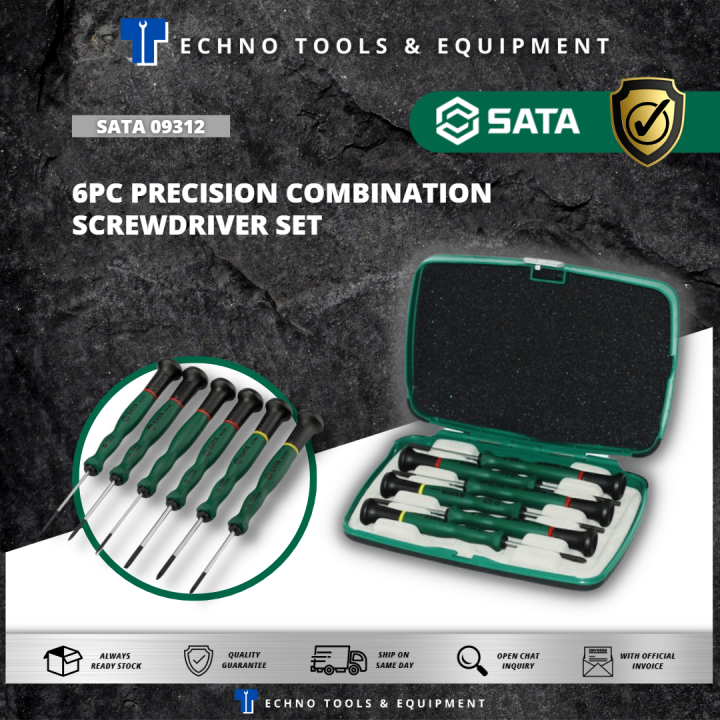 SATA 09312 6PC PRECISION COMBINATION SCREWDRIVER SET | Lazada