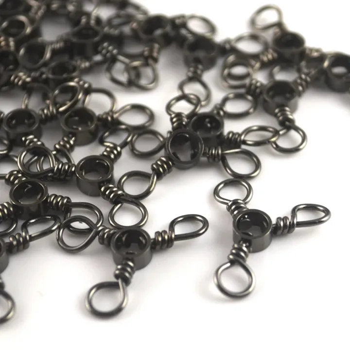 VBGG 25ชิ้น/แพ็คอุปกรณ์ตกปลาสำหรับปลาคาร์พสีดำนิกเกิลเบ็ดตกปลาตะขอหมุน ...