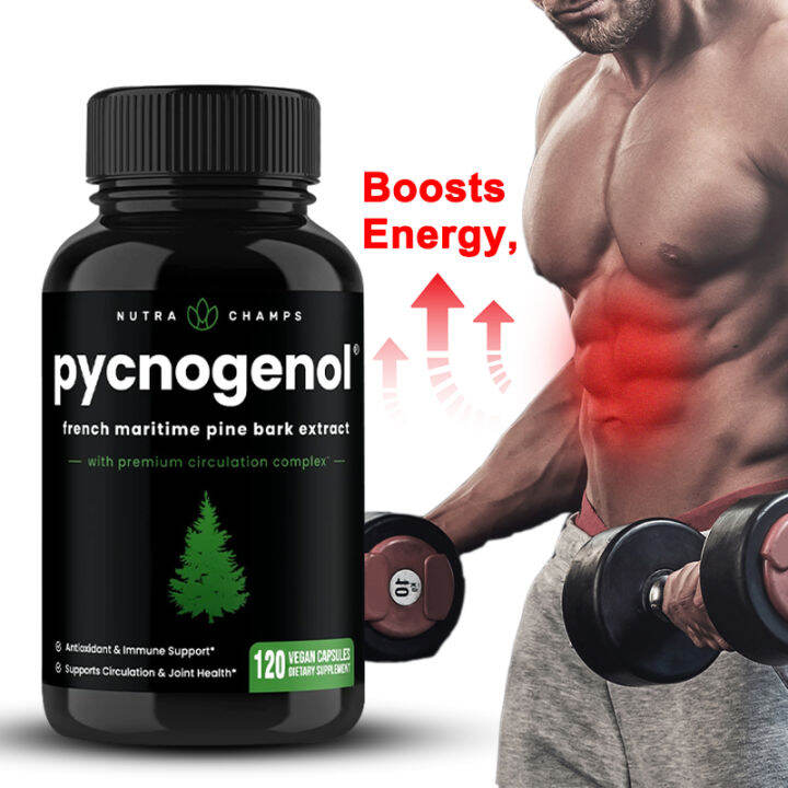 Pycnogenol Pine Bark - 200 mg Premium Herbal Complex Supplement for ...