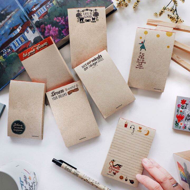Papemelroti Words That Inspire Writing Pad | Notepads Memo Pad ...