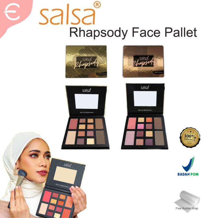 SALSA Rhapsody Face Palette - Palette Eyeshadow Blush On Contour ...