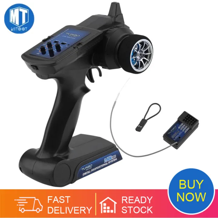 TURBO Racing 90102G 2.4GHz 2CH Radio system Transmitter Controller ...