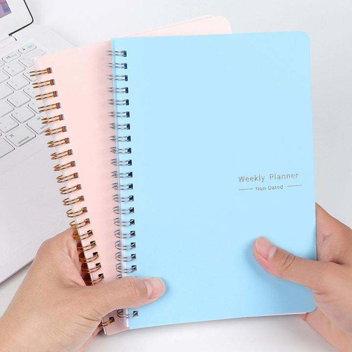 Schedule Book Planner Daily Plan Weekly Calendar Book A5 Coil Notebook ...