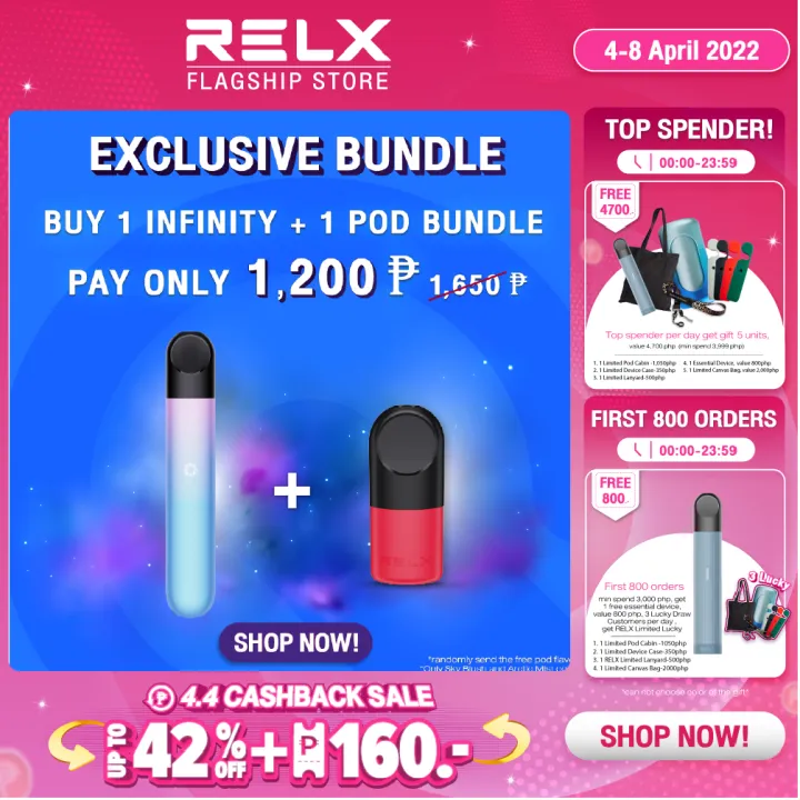 [promotion Mar Only ] Buy 1 Infinity Device Sky Blush Free 1 Pod Pro