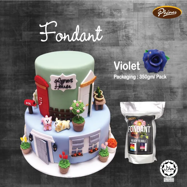 Violet Ready to Roll Fondant, Violet Fondant, Sugar Paste, Fondant ...