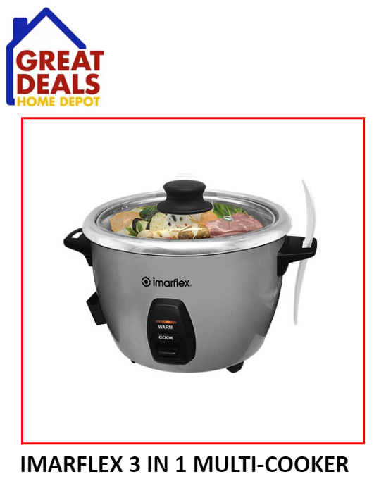 GREAT DEALS IMARFLEX 3 IN 1 MULTI COOKER | Lazada PH