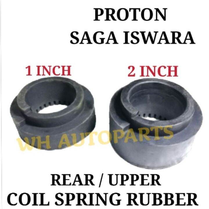 COIL SPRING RUBBER (REAR/UPPER) PROTON SAGA ISWARA LMST (1" INCH) (2 ...