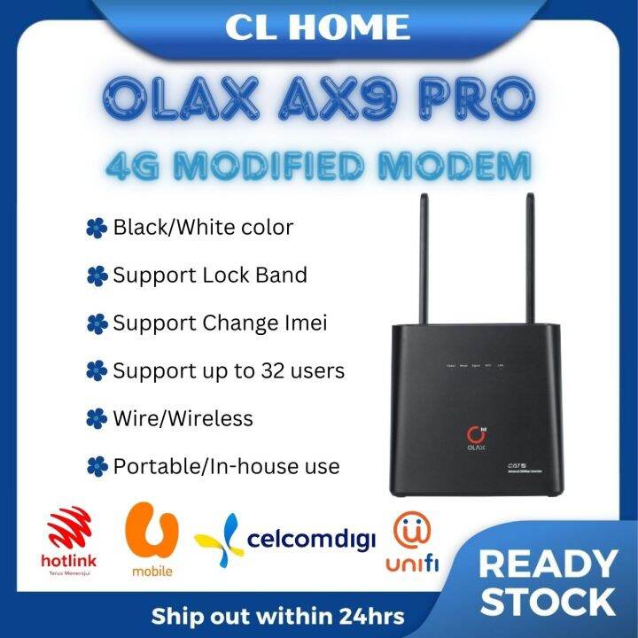 Olax AX9 Pro 4G Mod Modem (with battery/without battery) | Lazada