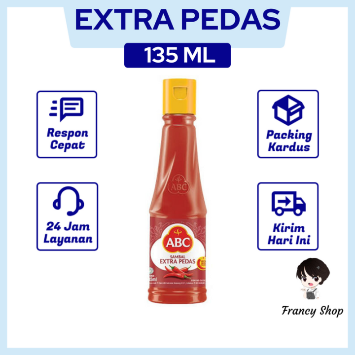 Saos Sambal ABC Extra Pedas 135 ml | Lazada Indonesia