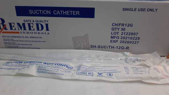 Remedi Suction Catheter No 12 ORIGINAL (1 Box/50 Pcs) | Lazada Indonesia