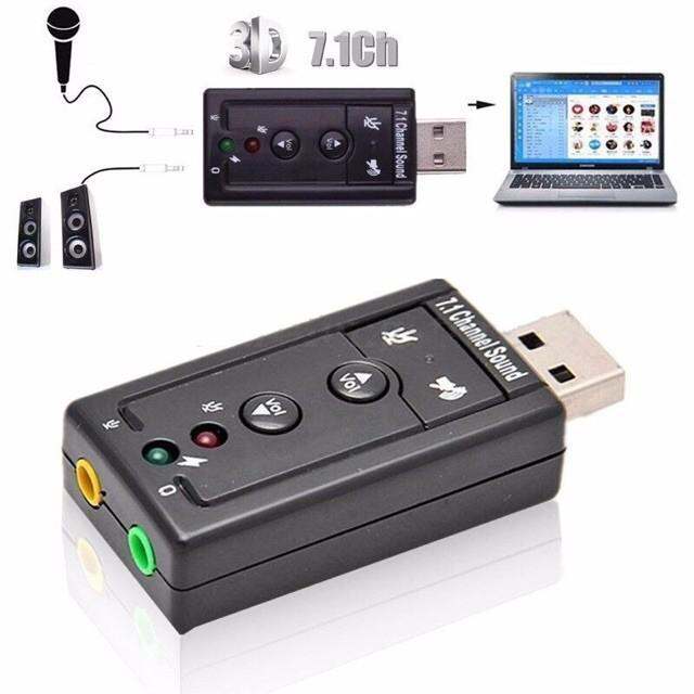 USB 2.0 3D Virtual 12Mbps External 7.1 Channel Audio Sound Card Adapter | Lazada PH