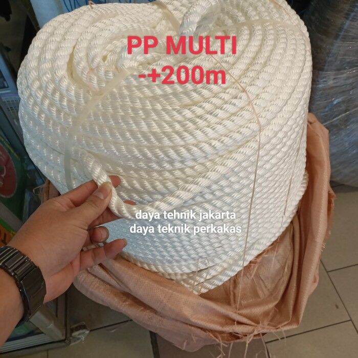 tali tambang putih 16mm 1 rol (+-200m) tambang Polypropylene 1 rol DT ...