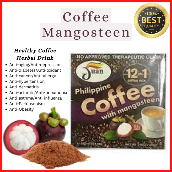 Mangosteen Coffee ( 12 sachet of 18g / Box ) Herbal Drink, Organic and ...