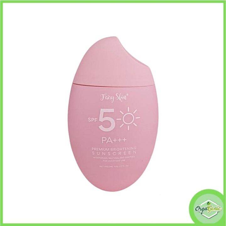 {OrgaGenic} Fairy Skin Premium Brightening Sunscreen 50grams (Fragrance ...