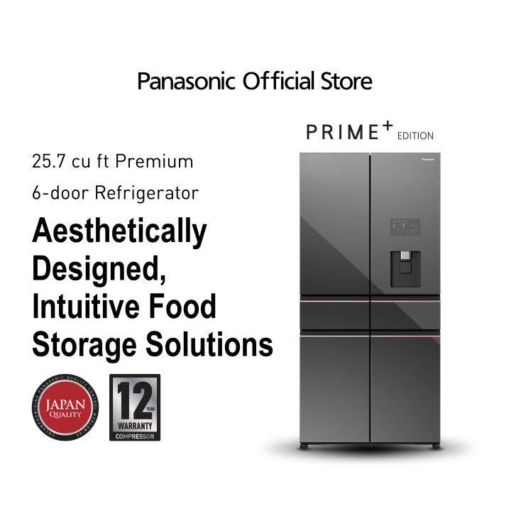 Panasonic NR-WY720ZMMP 25.7 cu.ft. Premium 6-door Refrigerator with ...