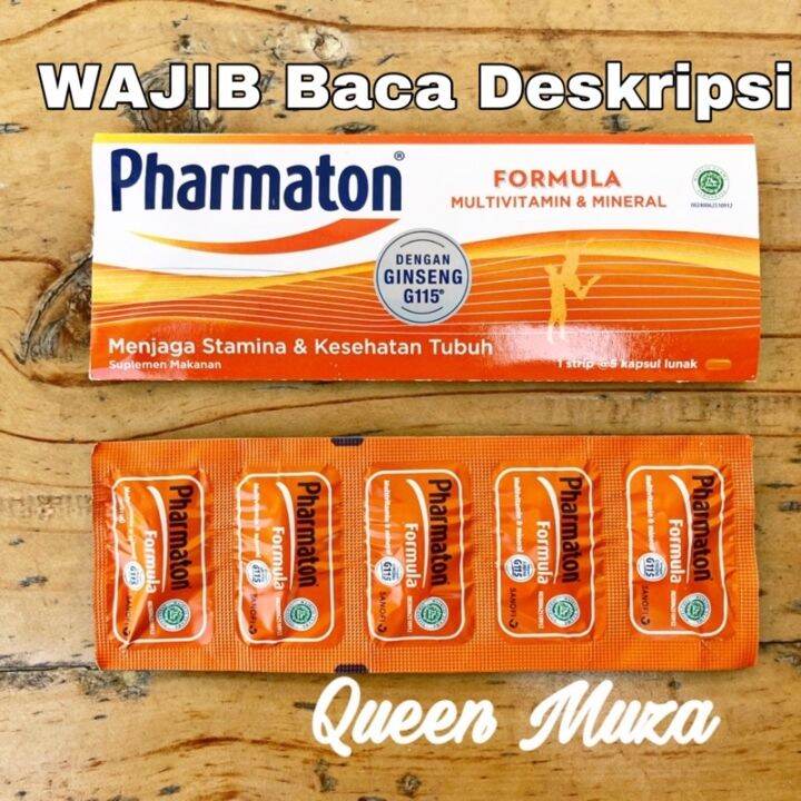Pharmaton Formula Vit strip isi 5 kapsul 5s 5 capsule Multivitamin ...