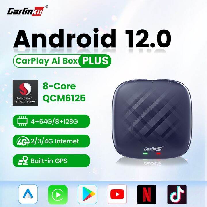 fyjhCarlinKit CarPlay Ai Box QCM6125 Android 12 Mini Wireless CarPlay ...