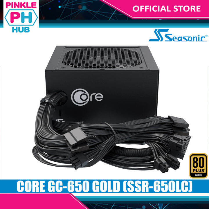 PinkleHub | SEASONIC CORE GC-650 GOLD 650WATTS 80+ NON-MODULAR PSU SSR ...