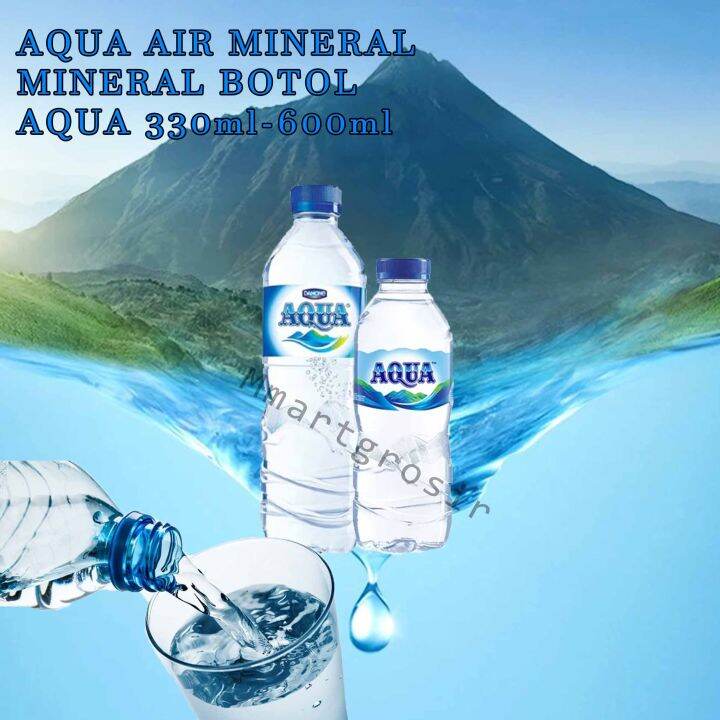 Aqua / Air Mineral / Minuman kemasan Botol / Air Putih | Lazada Indonesia
