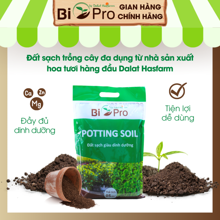 Đất sạch trồng cây, rau, hoa giàu dinh dưỡng POTTING SOIL - Đất sạch đa ...