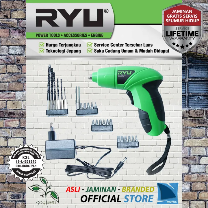 Mesin Bor Baterai 4,8 Volt + Accessories - Cordless With Charger RCD4 ...