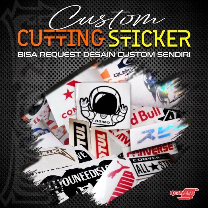 Custom Cutting Sticker | Desain suka-suka | Custom Sticker | Lazada ...