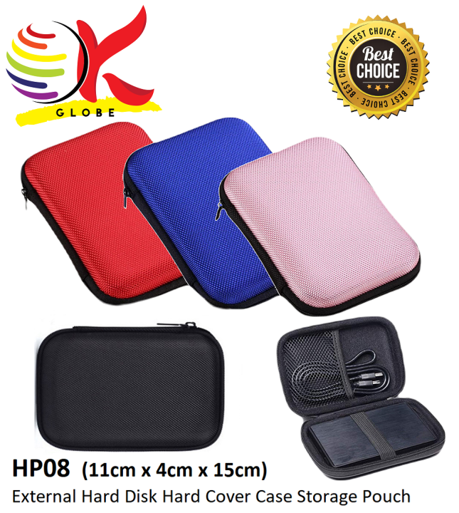 EXTERNAL HARD DISK HARD COVER CASE HARDDISK DRIVES POUCH STORAGE POCKET ...