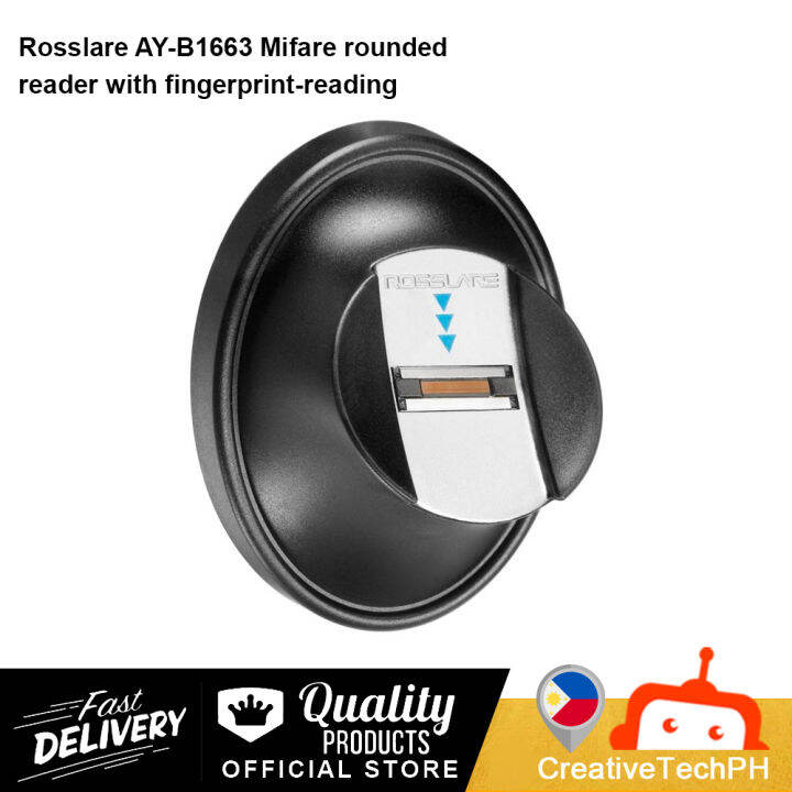 Rosslare AY-B1663 Mifare rounded reader with fingerprint-reading ...