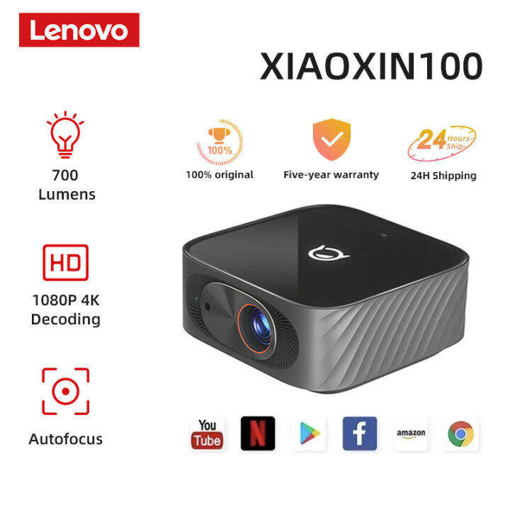 Lenovo Xiaoxin 100 Projector 4K Ultra HD 700 Ansi Smart TV Blu-ray Eye ...