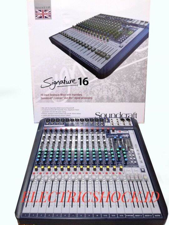 MIXER AUDIO SOUNDCRAFT SIGNATURE 16 / SIGNATURE16 TERBAIK | Lazada ...