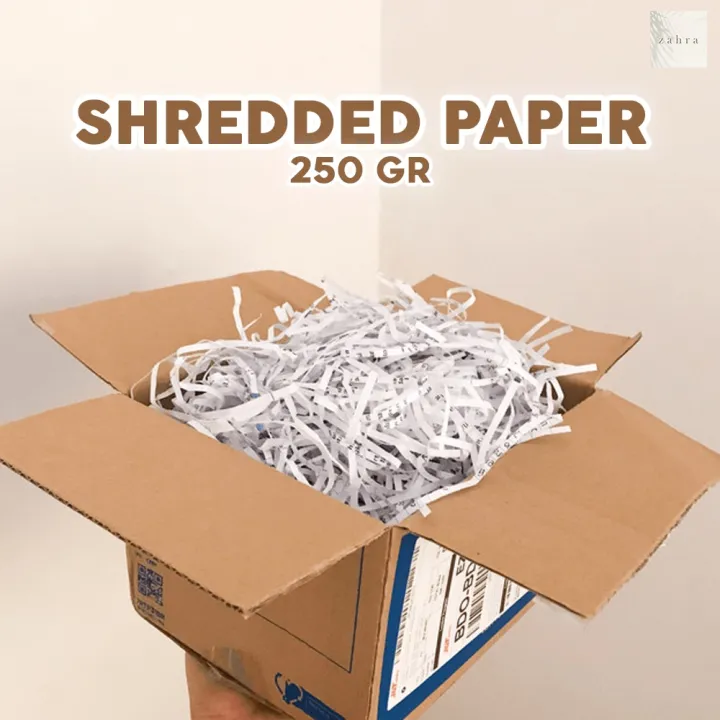 SHREDDED PAPER 250 gr - Kertas Cacah Suwir Parut Potong Panjang Isi ...