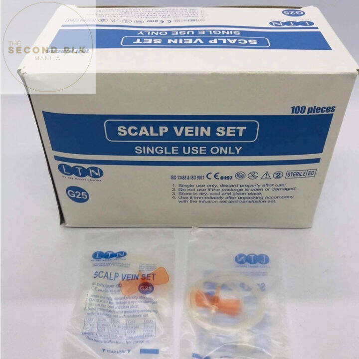 Scalp vein set G25 butterfly 100 original | Lazada PH