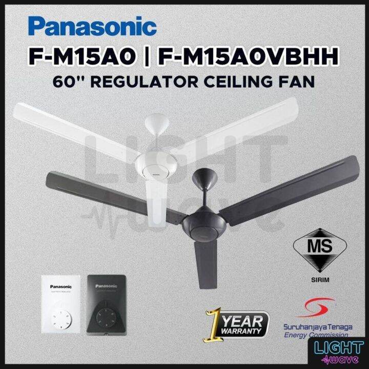 PANASONIC F-M15A0/F-M15AOVBHH 60" 3 BLADE 5 SPEED REGULATOR CEILING FAN ...