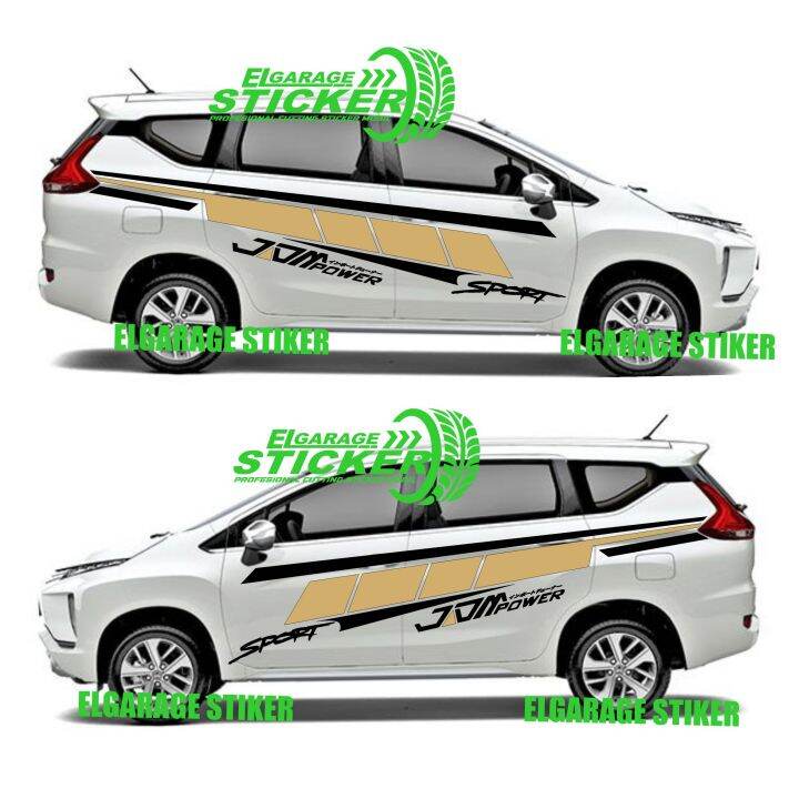 Stiker mobil xpander model terbaru cutting stiker striping jdm power ...
