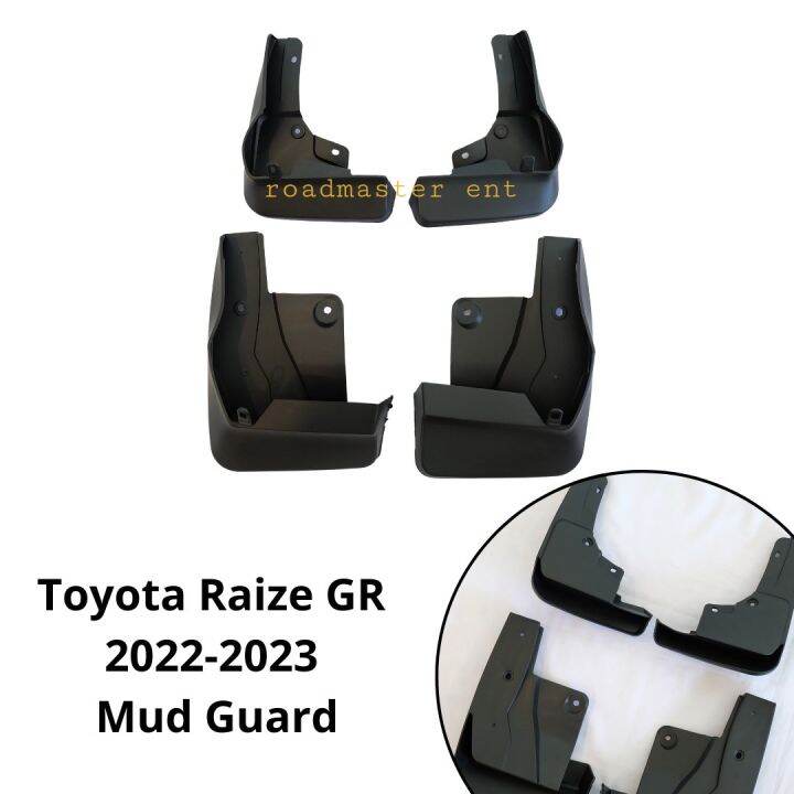 Toyota Raize 2022 Hi-End Mud Guard (Black) With screw Made in Thailand ...
