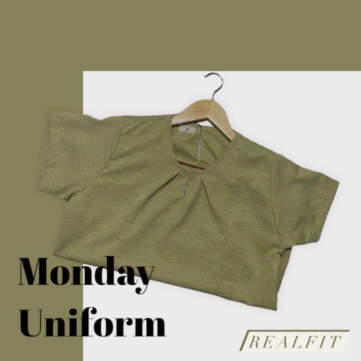 Real Fit RTW DepEd Monday Uniform For Women With Pockets (Small To 4XL ...
