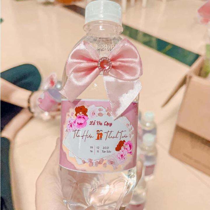 Tem nhãn dán chai nước suối trang trí đám cưới gia tiên | Lazada.vn