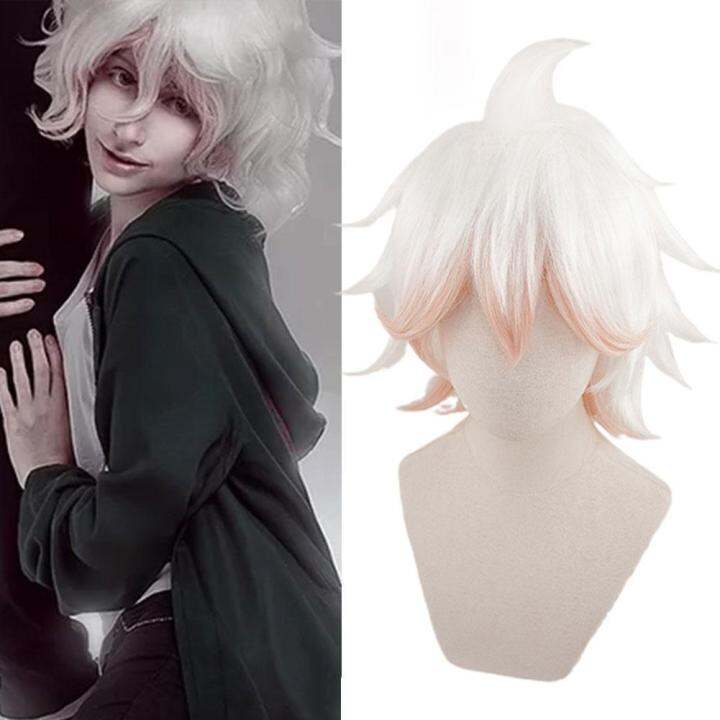 2022 New Nagito Komaeda Cosplay Wig For Super Danganronpa Despair Goodbye Campus 2 W2E8 | Lazada ...