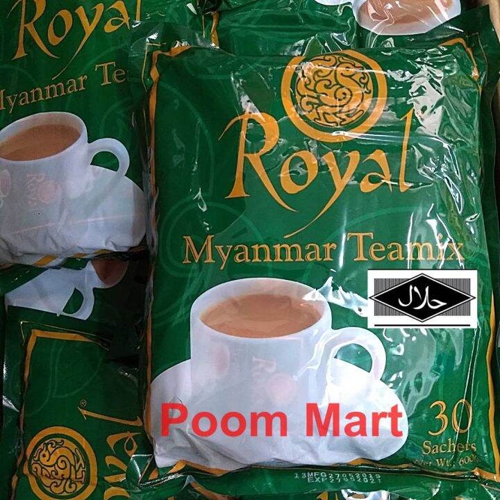 Royal tea mix ชานม 3in1 รสชาติเข้มข้น หอมกลิ่นชาแท้ (แพ็ค 30 ซอง) ชา ...